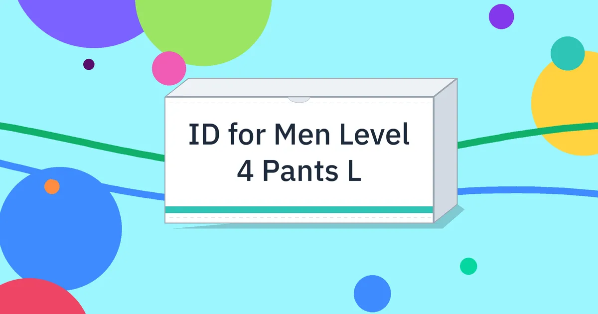Symbolbild: Packung mit der Aufschrift ID for Men Level 4 Pants L (PZN 17390353) – Verfügbarkeit und Bezug in Apotheken in Frankfurt am Main