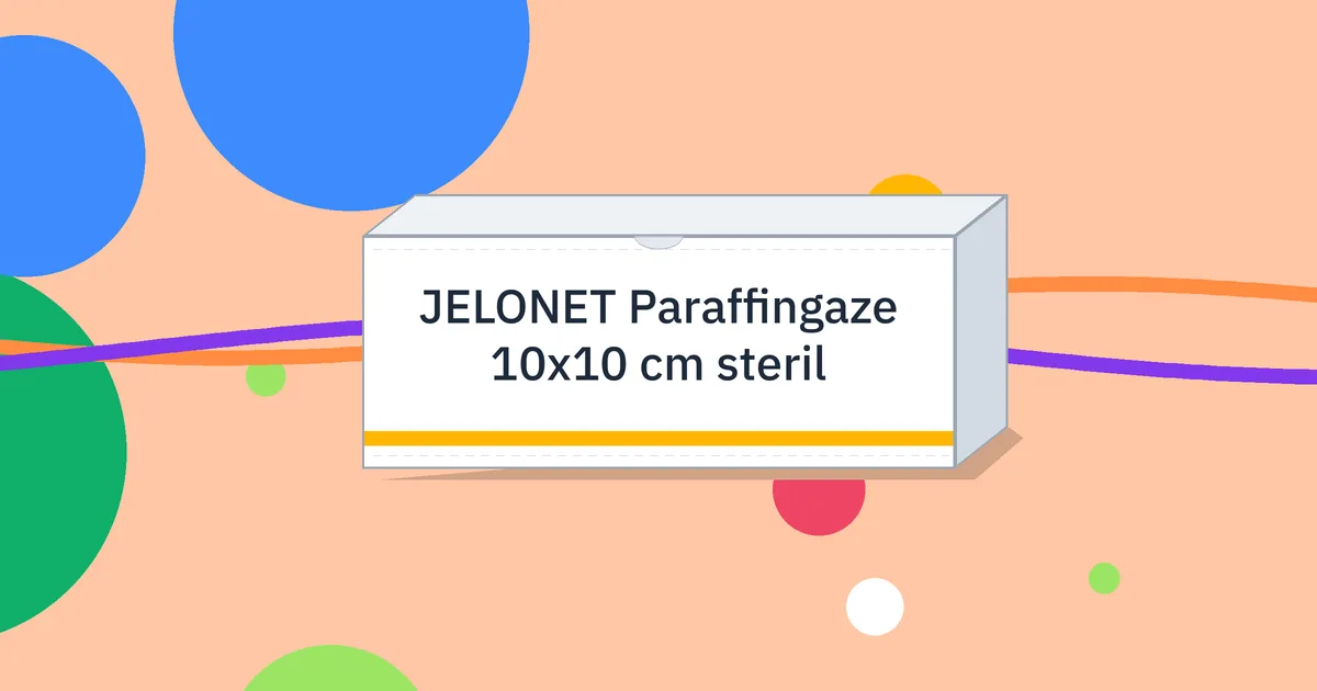 Symbolbild: Packung mit der Aufschrift JELONET Paraffingaze 10x10 cm steril (PZN 17616099) – Verfügbarkeit und Bezug in Apotheken in Frankfurt am Main