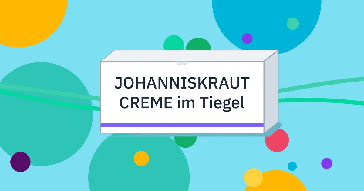Symbolbild: Packung mit der Aufschrift JOHANNISKRAUT CREME im Tiegel (PZN 17272352) – Verfügbarkeit und Bezug in Apotheken in Frankfurt am Main