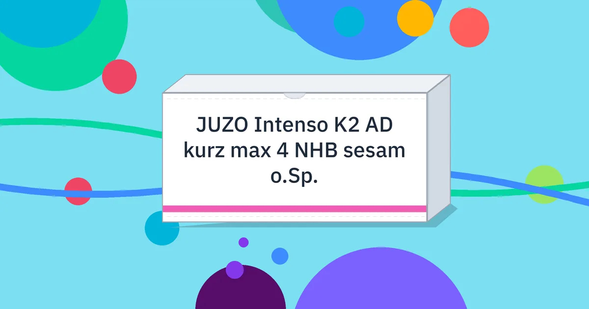 Symbolbild: Packung mit der Aufschrift JUZO Intenso K2 AD kurz max 4 NHB sesam o.Sp. (PZN 18622682) – Verfügbarkeit und Bezug in Apotheken in Frankfurt am Main
