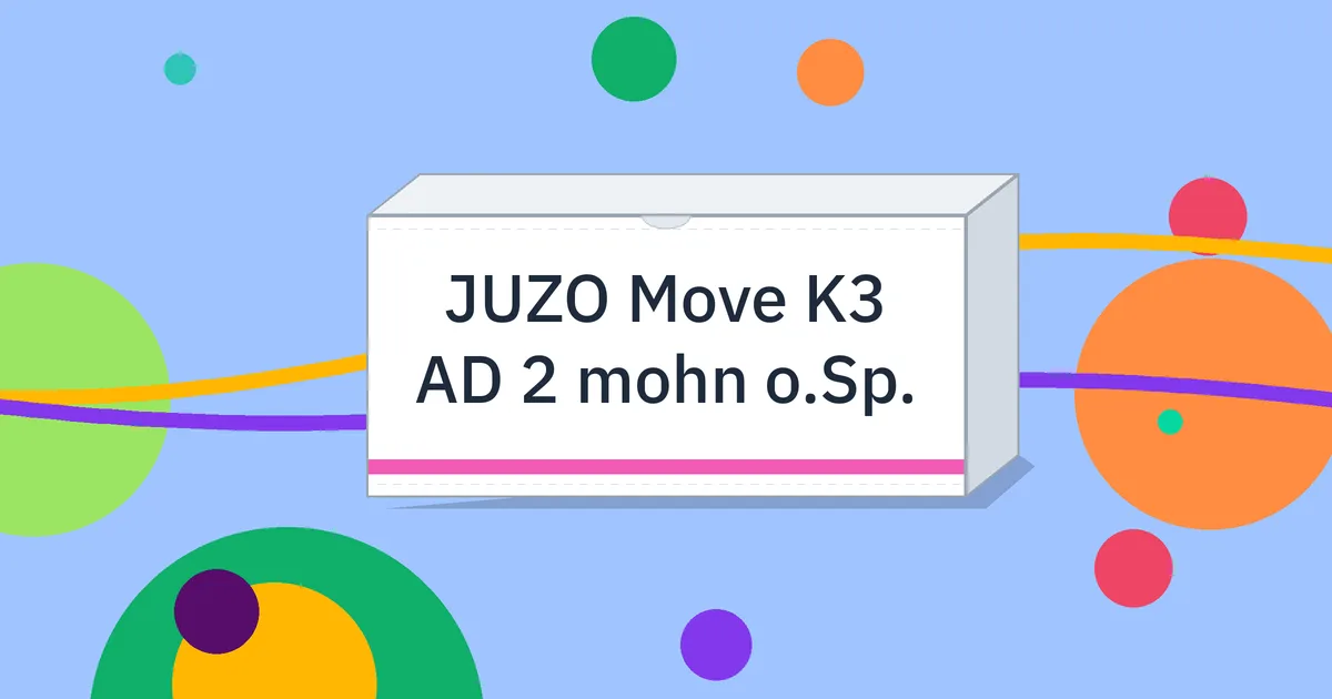 Symbolbild: Packung mit der Aufschrift JUZO Move K3 AD 2 mohn o.Sp. (PZN 18571217) – Verfügbarkeit und Bezug in Apotheken in Frankfurt am Main