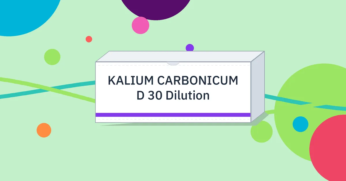Symbolbild: Packung mit der Aufschrift KALIUM CARBONICUM D 30 Dilution (PZN 01775039) – Verfügbarkeit und Bezug in Apotheken in Frankfurt am Main