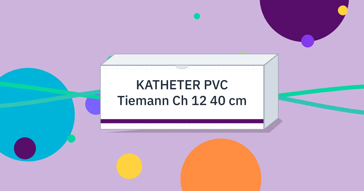 Symbolbild: Packung mit der Aufschrift KATHETER PVC Tiemann Ch 12 40 cm (PZN 10085090) – Verfügbarkeit und Bezug in Apotheken in Frankfurt am Main