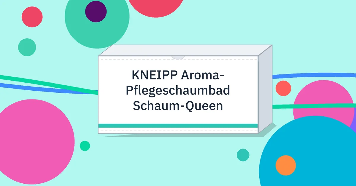 Symbolbild: Packung mit der Aufschrift KNEIPP Aroma-Pflegeschaumbad Schaum-Queen (PZN 18745261) – Verfügbarkeit und Bezug in Apotheken in Frankfurt am Main