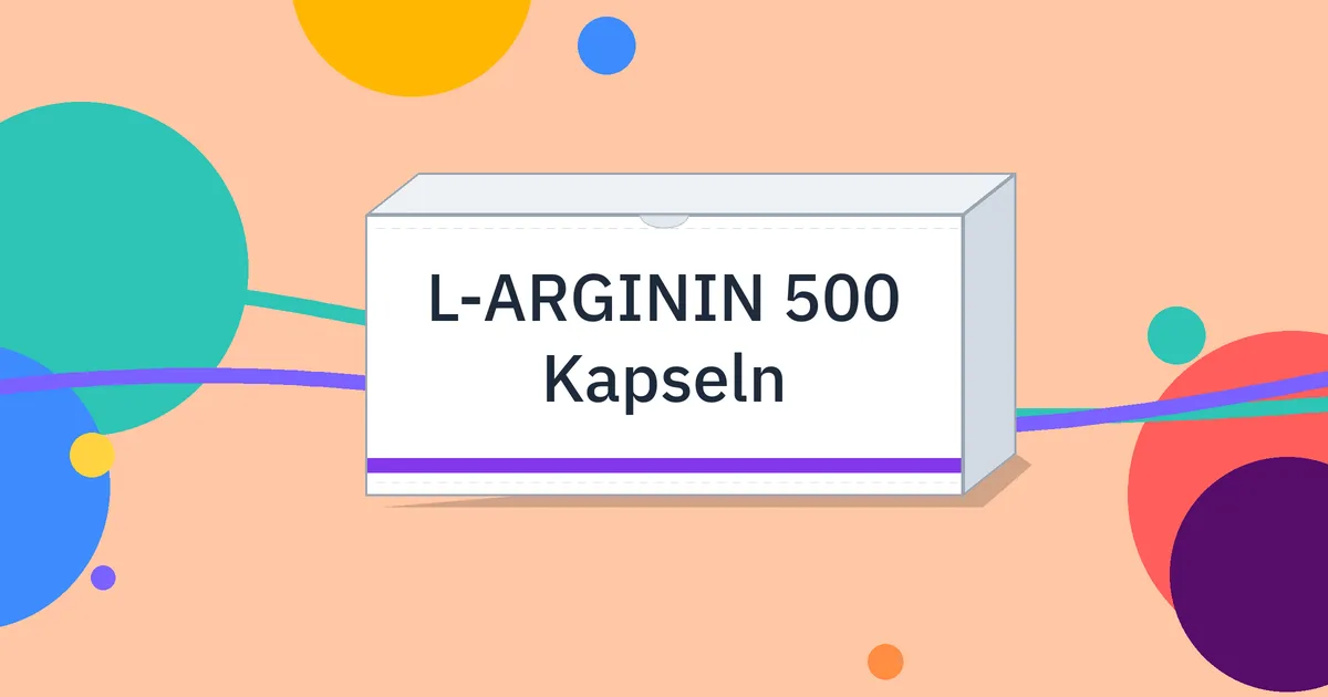 Symbolbild: Packung mit der Aufschrift L-ARGININ 500 Kapseln (PZN 08826047) – Verfügbarkeit und Bezug in Apotheken in Frankfurt am Main