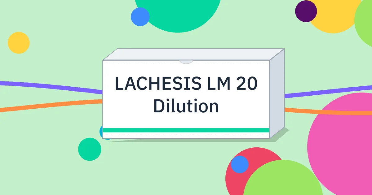 Symbolbild: Packung mit der Aufschrift LACHESIS LM 20 Dilution (PZN 12929422) – Verfügbarkeit und Bezug in Apotheken in Frankfurt am Main