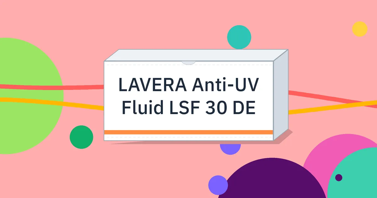 Symbolbild: Packung mit der Aufschrift LAVERA Anti-UV Fluid LSF 30 DE (PZN 19192605) – Verfügbarkeit und Bezug in Apotheken in Frankfurt am Main