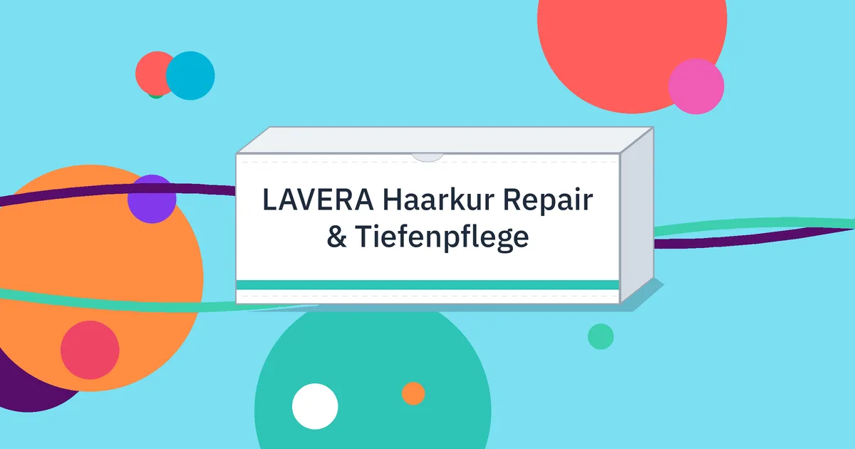 Symbolbild: Packung mit der Aufschrift LAVERA Haarkur Repair & Tiefenpflege (PZN 18163234) – Verfügbarkeit und Bezug in Apotheken in Frankfurt am Main