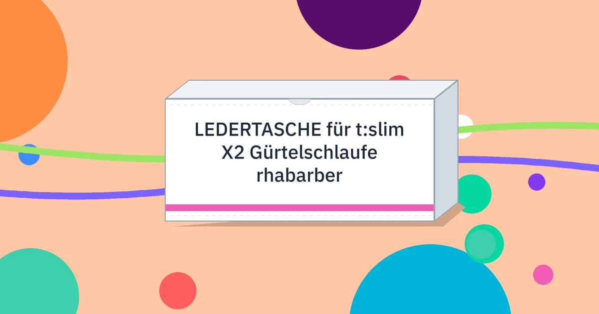 Symbolbild: Packung mit der Aufschrift LEDERTASCHE für t:slim X2 Gürtelschlaufe rhabarber (PZN 17837788) – Verfügbarkeit und Bezug in Apotheken in Frankfurt am Main