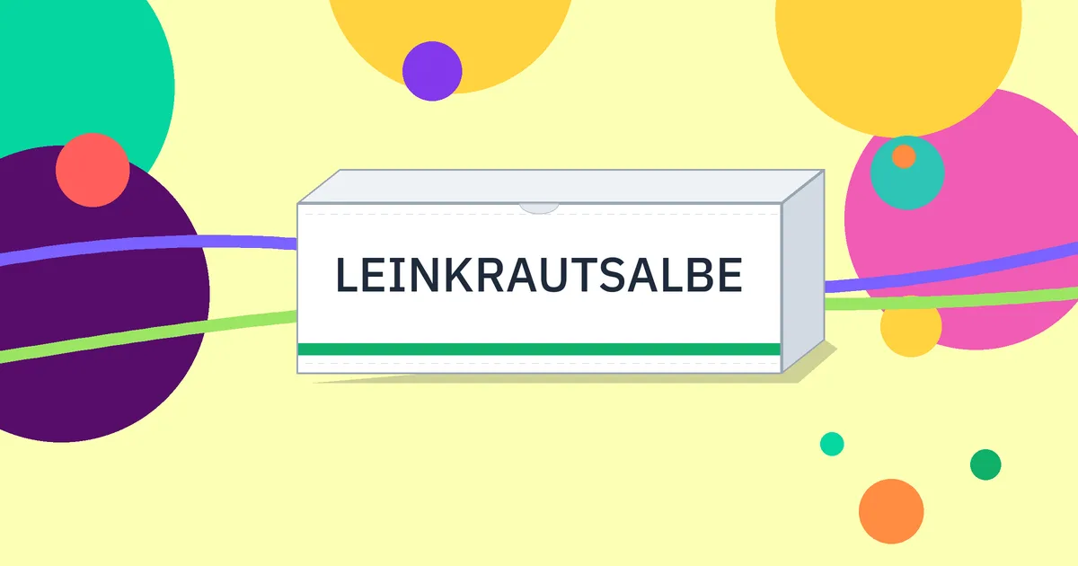 Symbolbild: Packung mit der Aufschrift LEINKRAUTSALBE (PZN 18452458) – Verfügbarkeit und Bezug in Apotheken in Frankfurt am Main