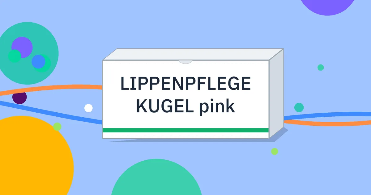 Symbolbild: Packung mit der Aufschrift LIPPENPFLEGE KUGEL pink (PZN 11731793) – Verfügbarkeit und Bezug in Apotheken in Frankfurt am Main