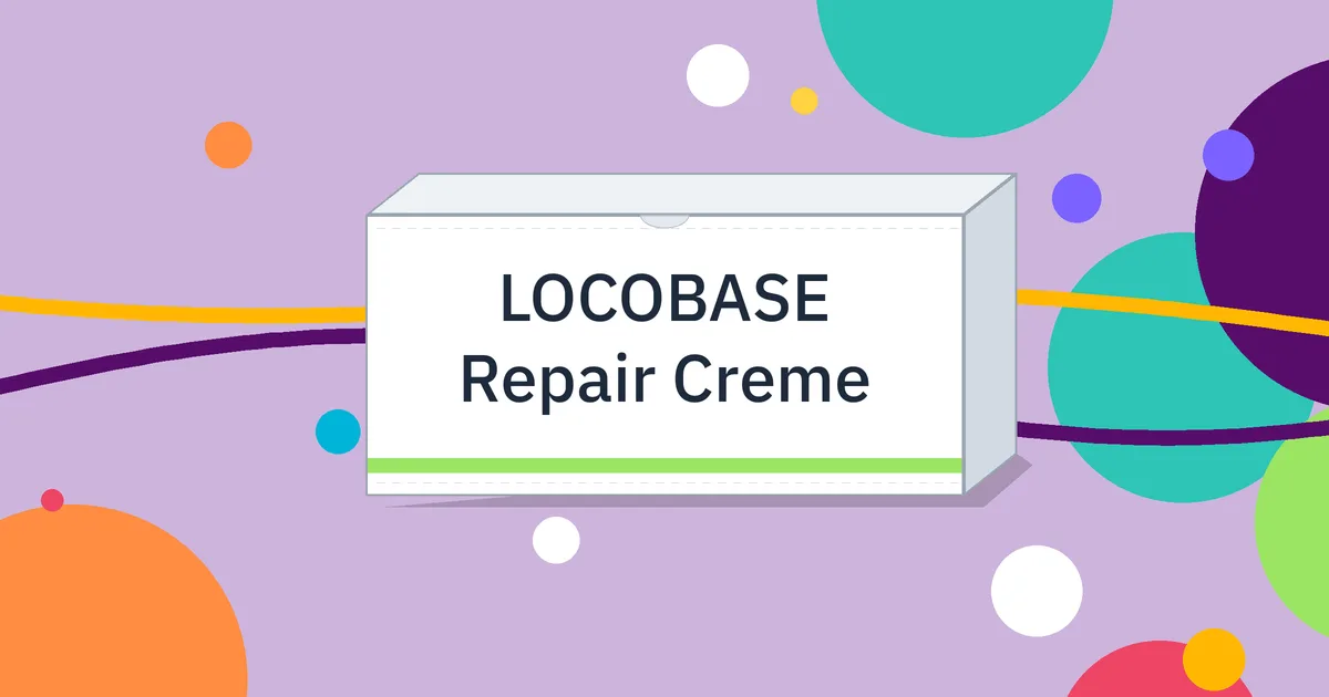 Symbolbild: Packung mit der Aufschrift LOCOBASE Repair Creme (PZN 19504269) – Verfügbarkeit und Bezug in Apotheken in Frankfurt am Main