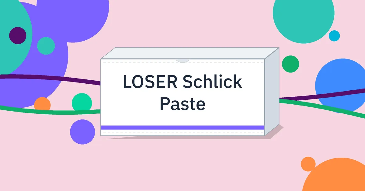 Symbolbild: Packung mit der Aufschrift LOSER Schlick Paste (PZN 13511570) – Verfügbarkeit und Bezug in Apotheken in Frankfurt am Main