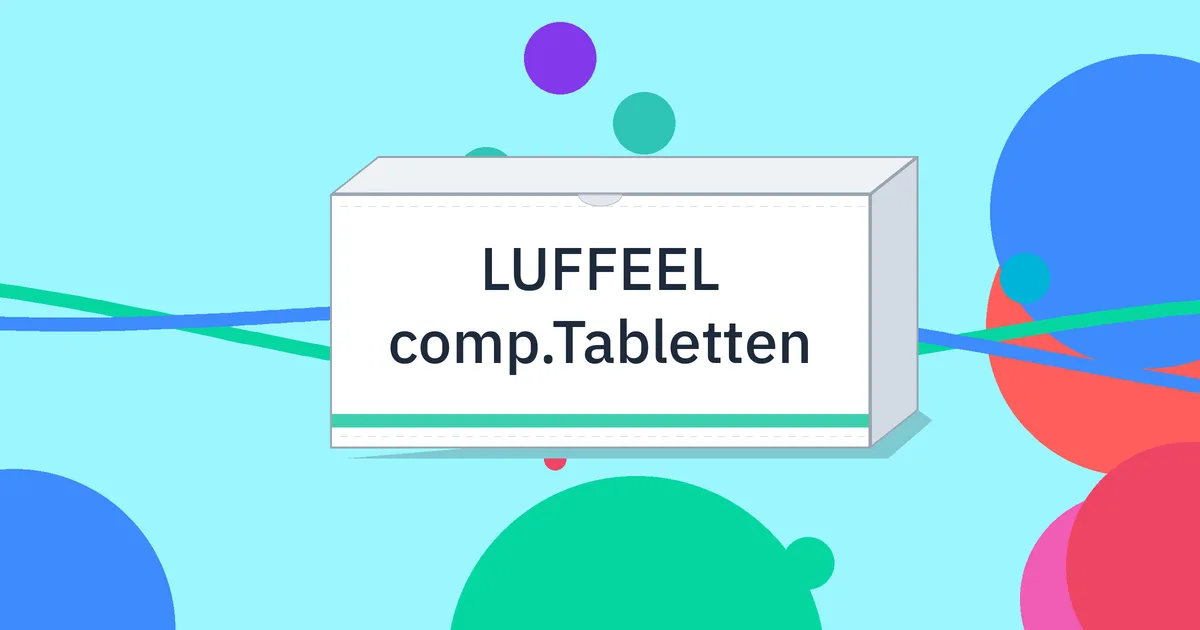 Symbolbild: Packung mit der Aufschrift LUFFEEL comp.Tabletten (PZN 01544676) – Verfügbarkeit und Bezug in Apotheken in Frankfurt am Main