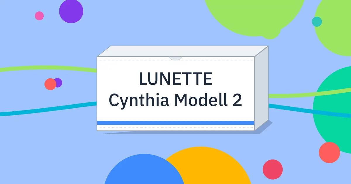 Symbolbild: Packung mit der Aufschrift LUNETTE Cynthia Modell 2 (PZN 09396821) – Verfügbarkeit und Bezug in Apotheken in Frankfurt am Main
