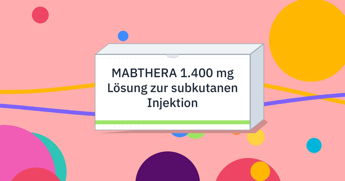 Symbolbild: Packung mit der Aufschrift MABTHERA 1.400 mg Lösung zur subkutanen Injektion (PZN 13715752) – Verfügbarkeit und Bezug in Apotheken in Frankfurt am Main
