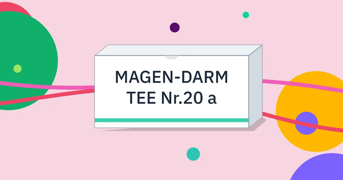Symbolbild: Packung mit der Aufschrift MAGEN-DARM TEE Nr.20 a (PZN 19416269) – Verfügbarkeit und Bezug in Apotheken in Frankfurt am Main