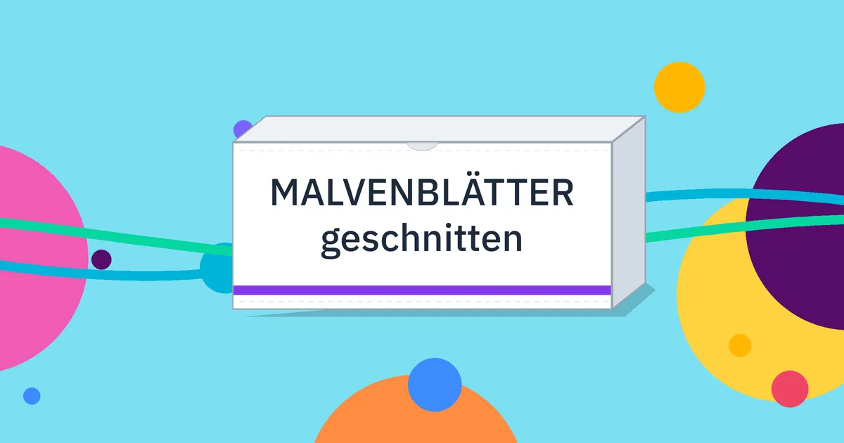 Symbolbild: Packung mit der Aufschrift MALVENBLÄTTER geschnitten (PZN 14031599) – Verfügbarkeit und Bezug in Apotheken in Frankfurt am Main