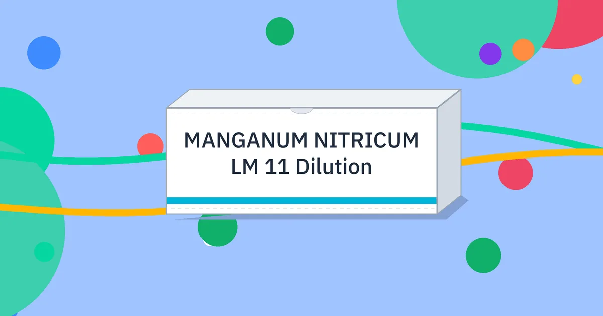 Symbolbild: Packung mit der Aufschrift MANGANUM NITRICUM LM 11 Dilution (PZN 12944143) – Verfügbarkeit und Bezug in Apotheken in Frankfurt am Main