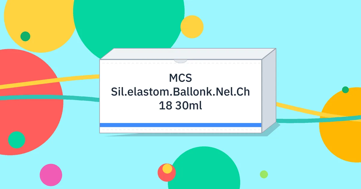 Symbolbild: Packung mit der Aufschrift MCS Sil.elastom.Ballonk.Nel.Ch 18 30ml (PZN 04802363) – Verfügbarkeit und Bezug in Apotheken in Frankfurt am Main