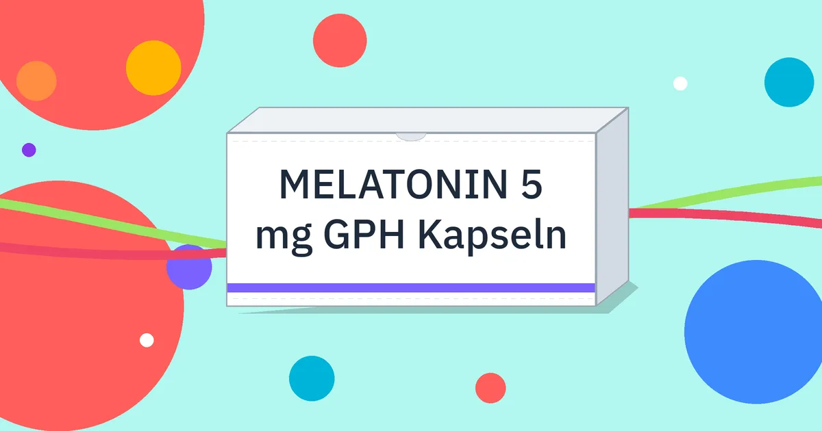 Symbolbild: Packung mit der Aufschrift MELATONIN 5 mg GPH Kapseln (PZN 11239187) – Verfügbarkeit und Bezug in Apotheken in Frankfurt am Main