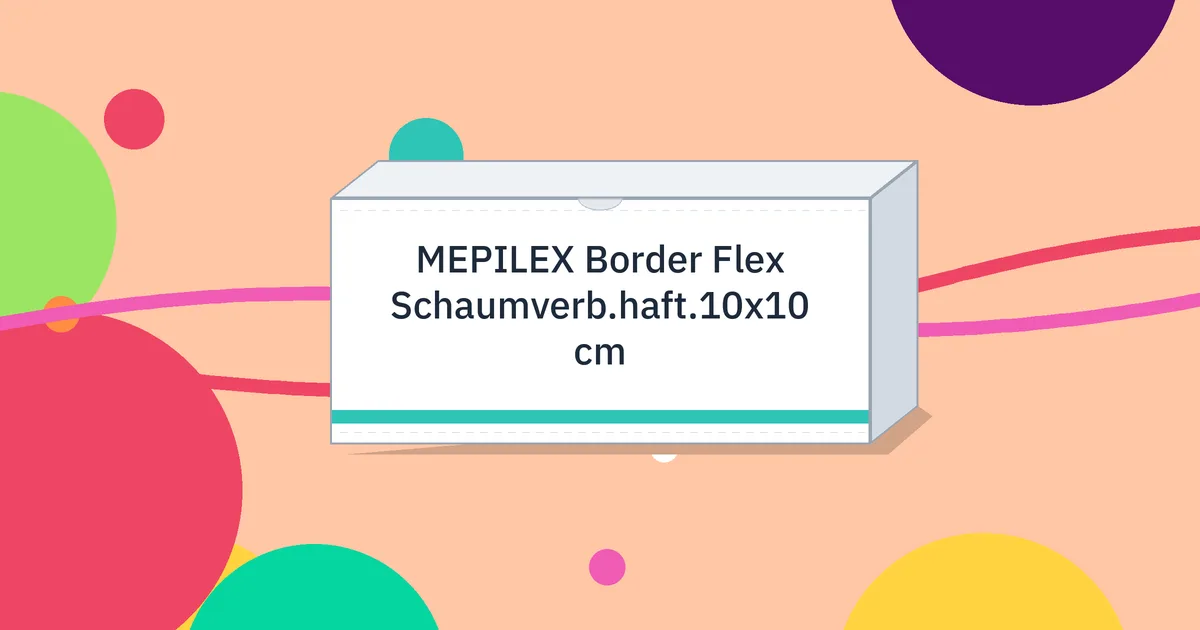 Symbolbild: Packung mit der Aufschrift MEPILEX Border Flex Schaumverb.haft.10x10 cm (PZN 19667095) – Verfügbarkeit und Bezug in Apotheken in Frankfurt am Main