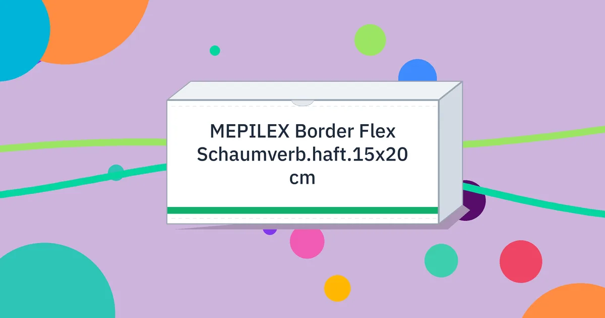 Symbolbild: Packung mit der Aufschrift MEPILEX Border Flex Schaumverb.haft.15x20 cm (PZN 19341548) – Verfügbarkeit und Bezug in Apotheken in Frankfurt am Main