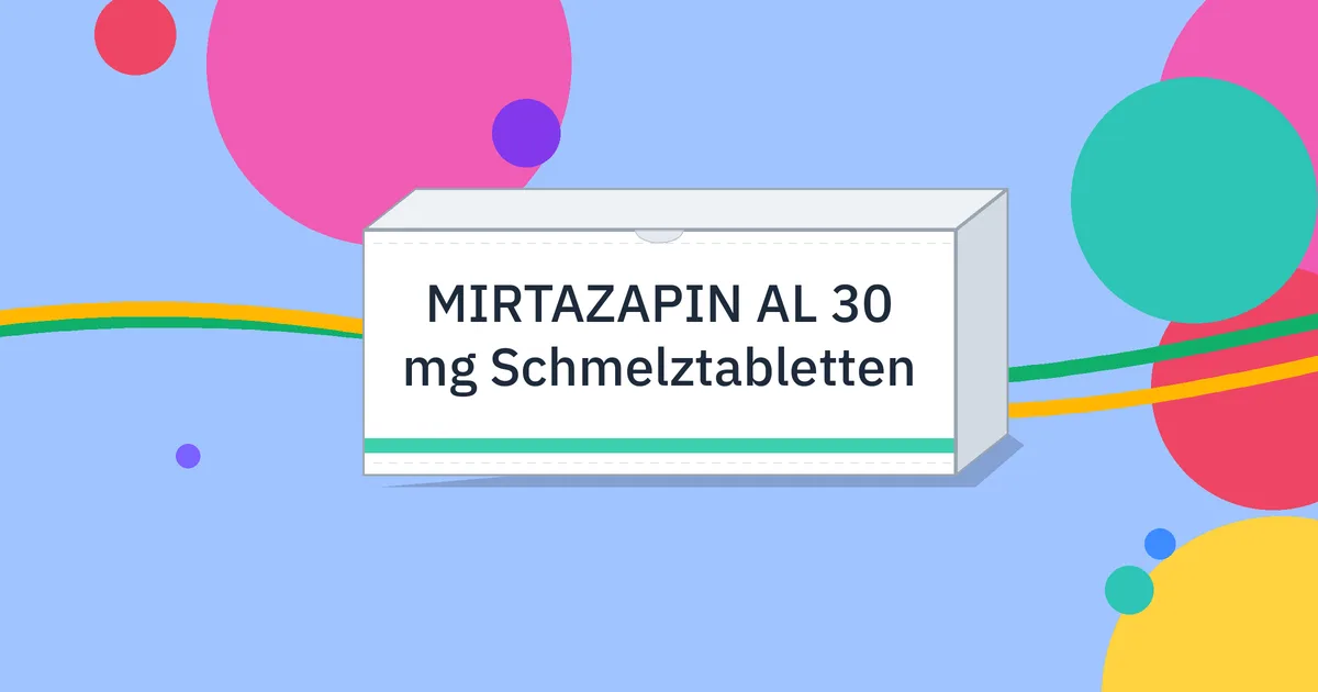 Symbolbild: Packung mit der Aufschrift MIRTAZAPIN AL 30 mg Schmelztabletten (PZN 00981475) – Verfügbarkeit und Bezug in Apotheken in Frankfurt am Main