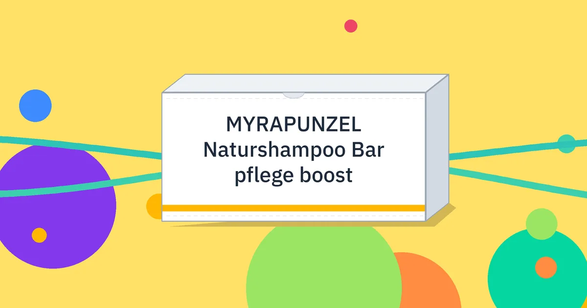 Symbolbild: Packung mit der Aufschrift MYRAPUNZEL Naturshampoo Bar pflege boost (PZN 17856001) – Verfügbarkeit und Bezug in Apotheken in Frankfurt am Main