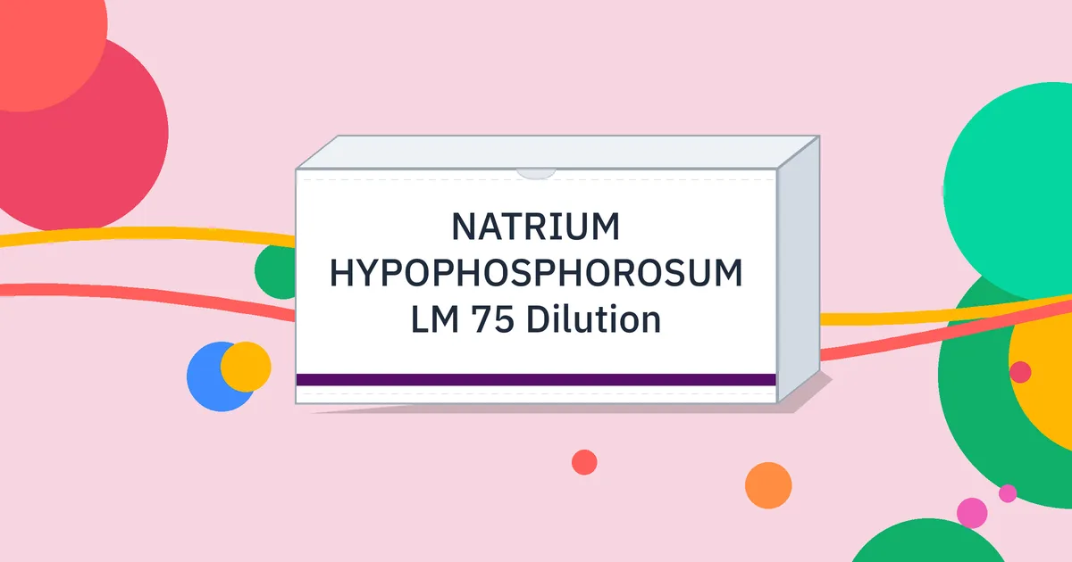 Symbolbild: Packung mit der Aufschrift NATRIUM HYPOPHOSPHOROSUM LM 75 Dilution (PZN 12963695) – Verfügbarkeit und Bezug in Apotheken in Frankfurt am Main
