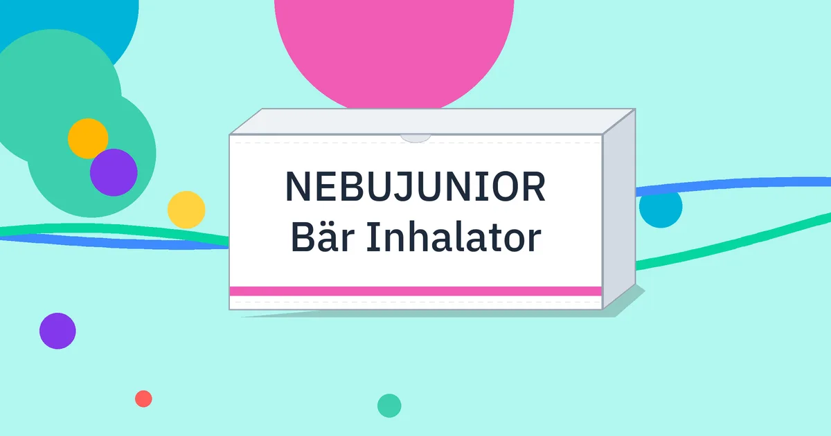 Symbolbild: Packung mit der Aufschrift NEBUJUNIOR Bär Inhalator (PZN 09213022) – Verfügbarkeit und Bezug in Apotheken in Frankfurt am Main