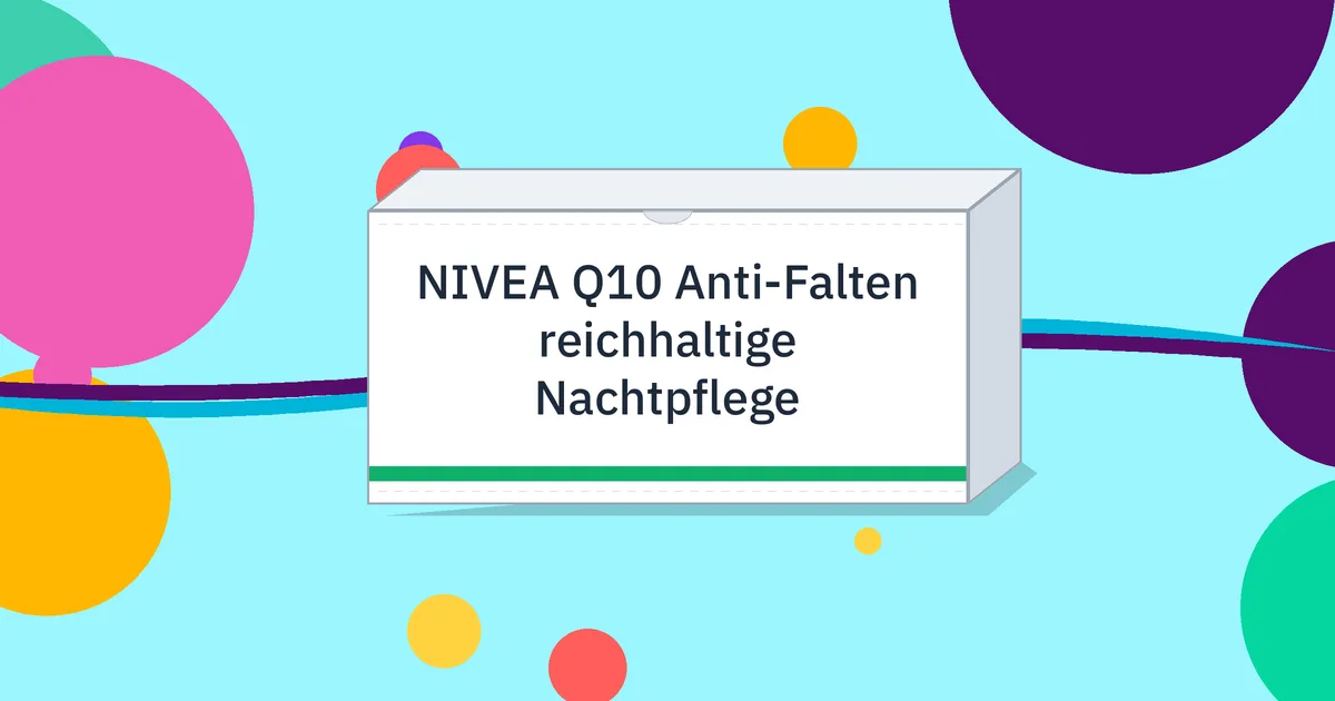 Symbolbild: Packung mit der Aufschrift NIVEA Q10 Anti-Falten reichhaltige Nachtpflege (PZN 18911920) – Verfügbarkeit und Bezug in Apotheken in Frankfurt am Main