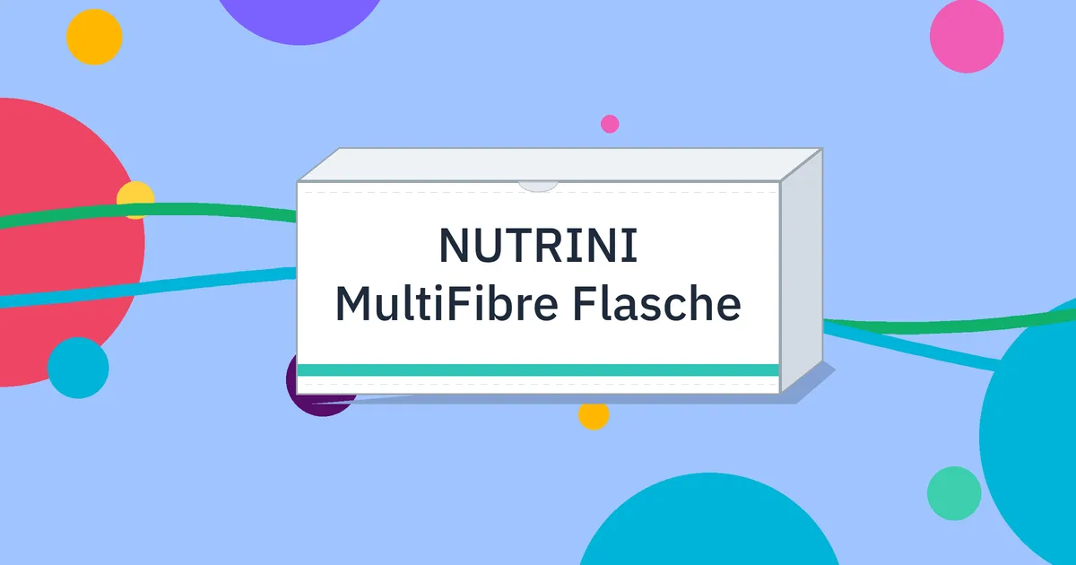 Symbolbild: Packung mit der Aufschrift NUTRINI MultiFibre Flasche (PZN 19760015) – Verfügbarkeit und Bezug in Apotheken in Frankfurt am Main