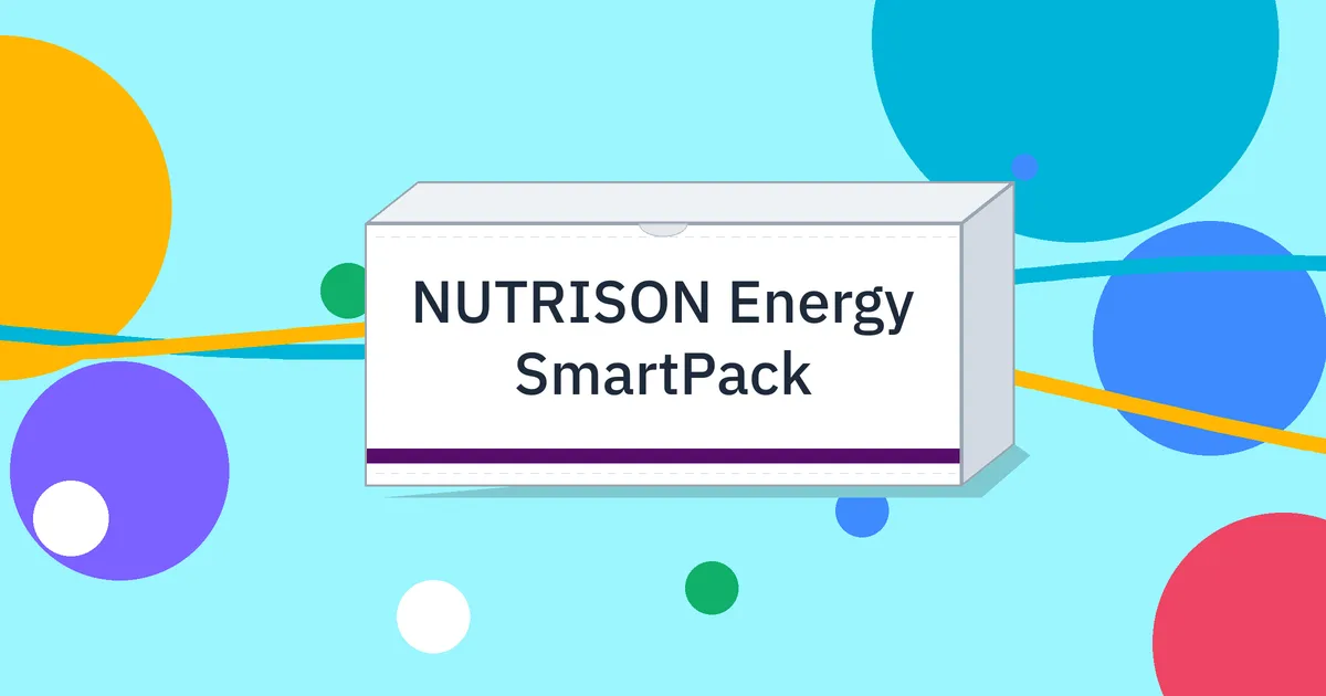 Symbolbild: Packung mit der Aufschrift NUTRISON Energy SmartPack (PZN 14132320) – Verfügbarkeit und Bezug in Apotheken in Frankfurt am Main