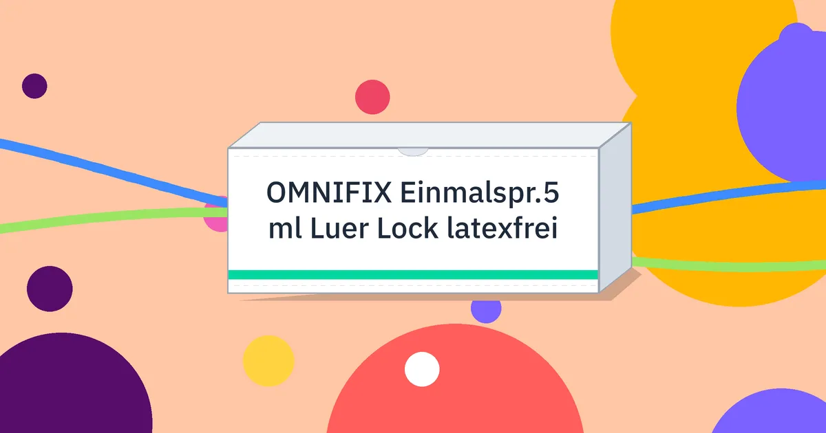 Symbolbild: Packung mit der Aufschrift OMNIFIX Einmalspr.5 ml Luer Lock latexfrei (PZN 18322218) – Verfügbarkeit und Bezug in Apotheken in Frankfurt am Main