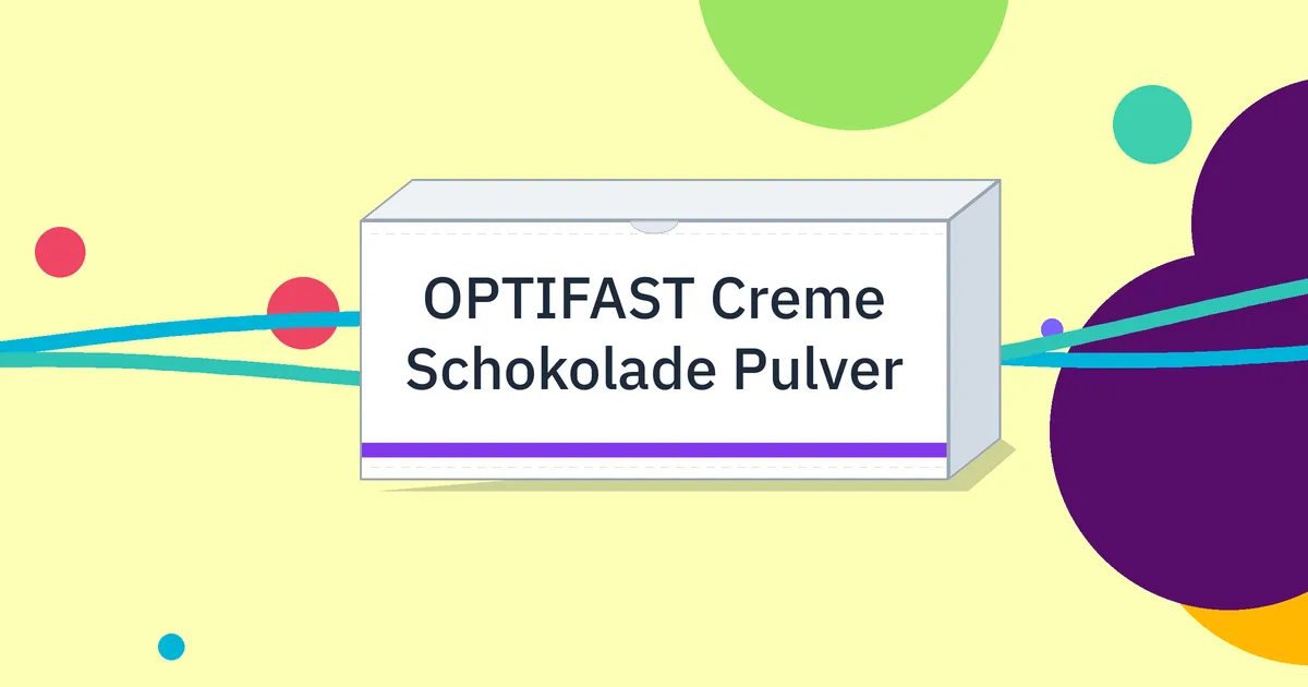 Symbolbild: Packung mit der Aufschrift OPTIFAST Creme Schokolade Pulver (PZN 15875566) – Verfügbarkeit und Bezug in Apotheken in Frankfurt am Main