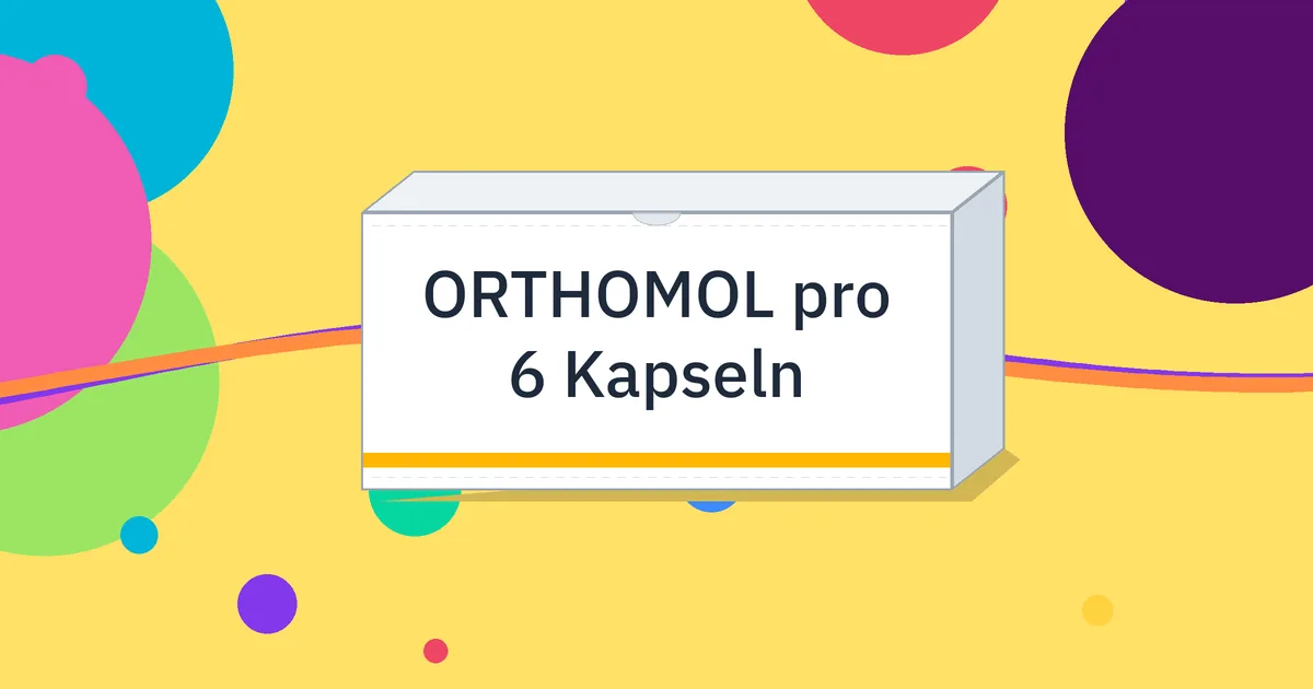 Symbolbild: Packung mit der Aufschrift ORTHOMOL pro 6 Kapseln (PZN 17839439) – Verfügbarkeit und Bezug in Apotheken in Frankfurt am Main