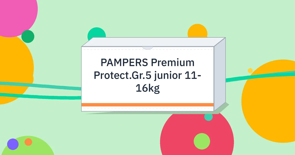 Symbolbild: Packung mit der Aufschrift PAMPERS Premium Protect.Gr.5 junior 11-16kg (PZN 19752576) – Verfügbarkeit und Bezug in Apotheken in Frankfurt am Main