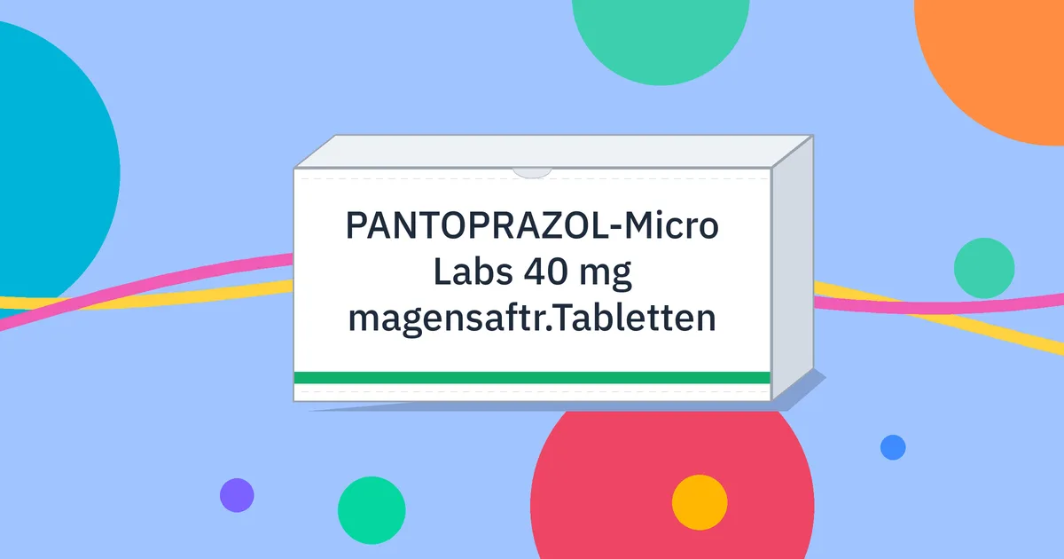 Symbolbild: Packung mit der Aufschrift PANTOPRAZOL-Micro Labs 40 mg magensaftr.Tabletten (PZN 10516756) – Verfügbarkeit und Bezug in Apotheken in Frankfurt am Main