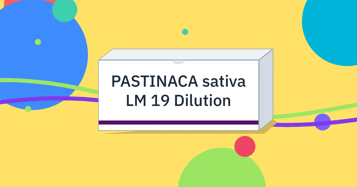 Symbolbild: Packung mit der Aufschrift PASTINACA sativa LM 19 Dilution (PZN 13632405) – Verfügbarkeit und Bezug in Apotheken in Frankfurt am Main