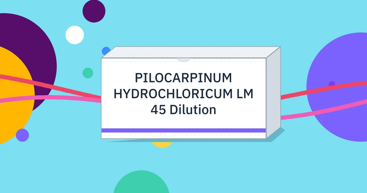 Symbolbild: Packung mit der Aufschrift PILOCARPINUM HYDROCHLORICUM LM 45 Dilution (PZN 13642295) – Verfügbarkeit und Bezug in Apotheken in Frankfurt am Main