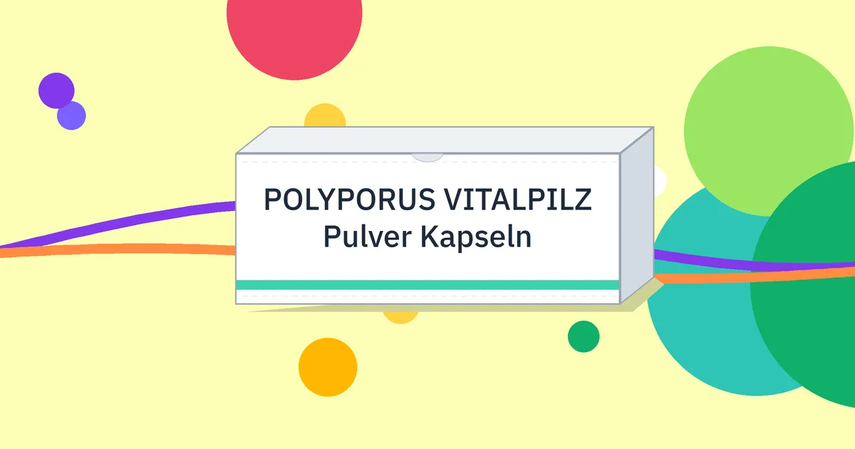 Symbolbild: Packung mit der Aufschrift POLYPORUS VITALPILZ Pulver Kapseln (PZN 11169274) – Verfügbarkeit und Bezug in Apotheken in Frankfurt am Main