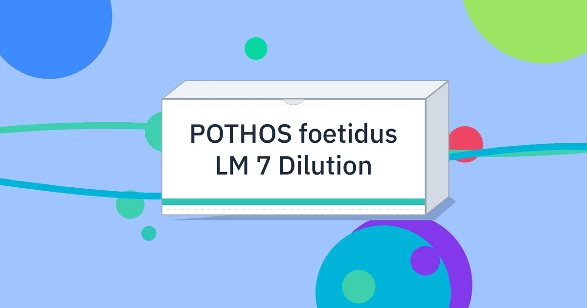 Symbolbild: Packung mit der Aufschrift POTHOS foetidus LM 7 Dilution (PZN 13666054) – Verfügbarkeit und Bezug in Apotheken in Frankfurt am Main