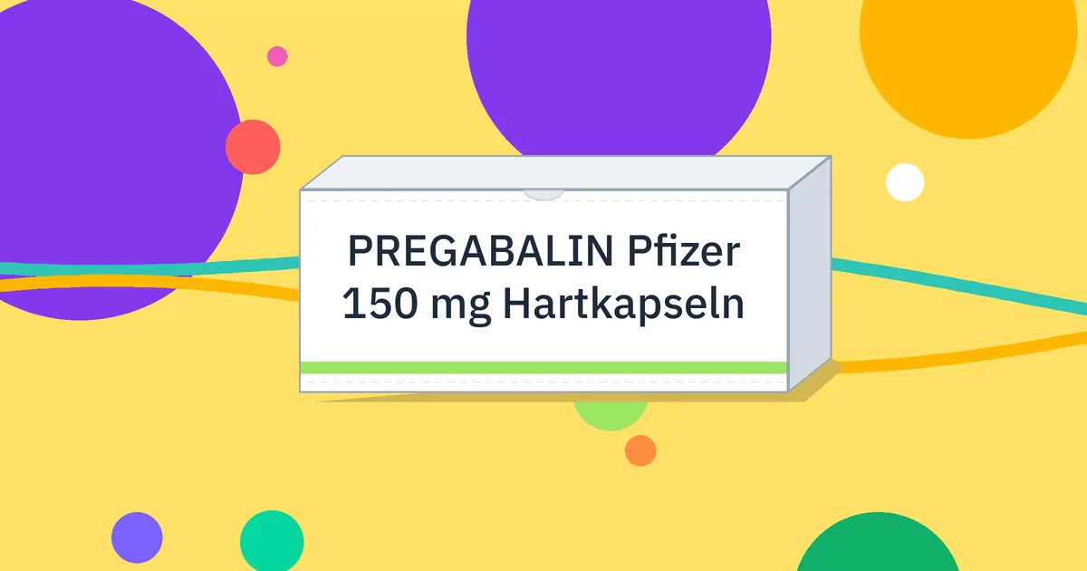 Symbolbild: Packung mit der Aufschrift PREGABALIN Pfizer 150 mg Hartkapseln (PZN 10327860) – Verfügbarkeit und Bezug in Apotheken in Frankfurt am Main