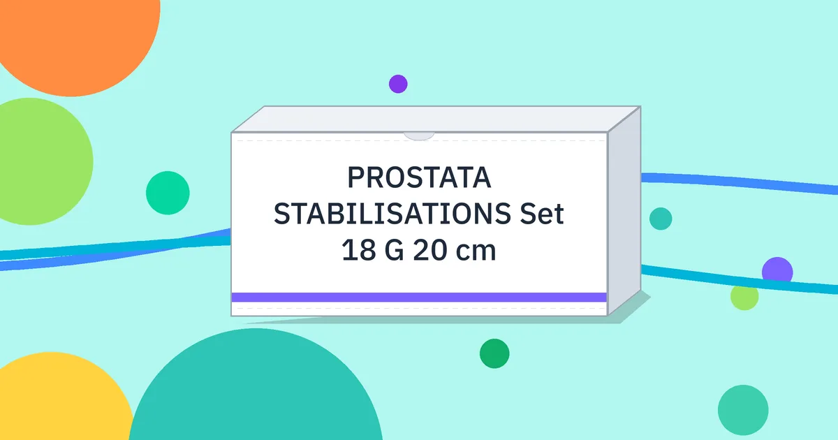 Symbolbild: Packung mit der Aufschrift PROSTATA STABILISATIONS Set 18 G 20 cm (PZN 04502106) – Verfügbarkeit und Bezug in Apotheken in Frankfurt am Main