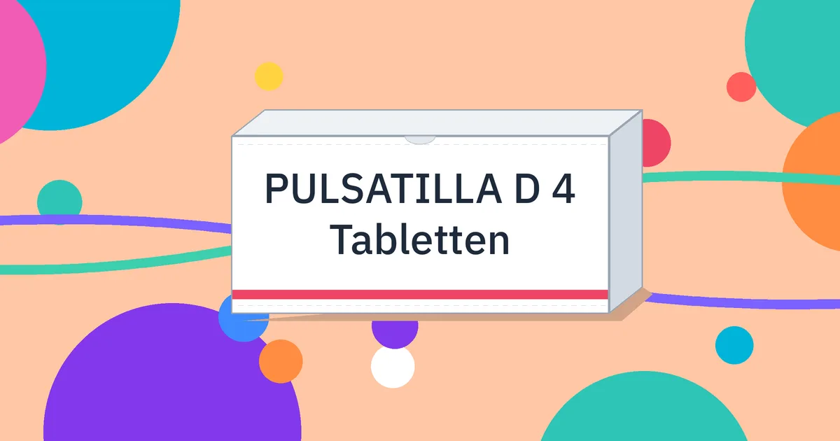 Symbolbild: Packung mit der Aufschrift PULSATILLA D 4 Tabletten (PZN 01782884) – Verfügbarkeit und Bezug in Apotheken in Frankfurt am Main