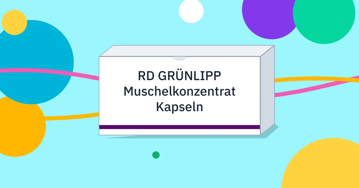 Symbolbild: Packung mit der Aufschrift RD GRÜNLIPP Muschelkonzentrat Kapseln (PZN 01810416) – Verfügbarkeit und Bezug in Apotheken in Frankfurt am Main