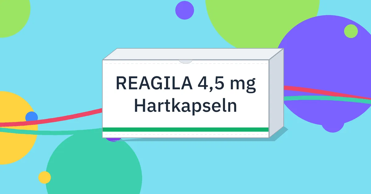 Symbolbild: Packung mit der Aufschrift REAGILA 4,5 mg Hartkapseln (PZN 19540851) – Verfügbarkeit und Bezug in Apotheken in Frankfurt am Main
