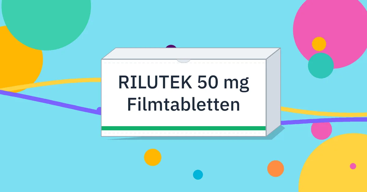 Symbolbild: Packung mit der Aufschrift RILUTEK 50 mg Filmtabletten (PZN 10276737) – Verfügbarkeit und Bezug in Apotheken in Frankfurt am Main