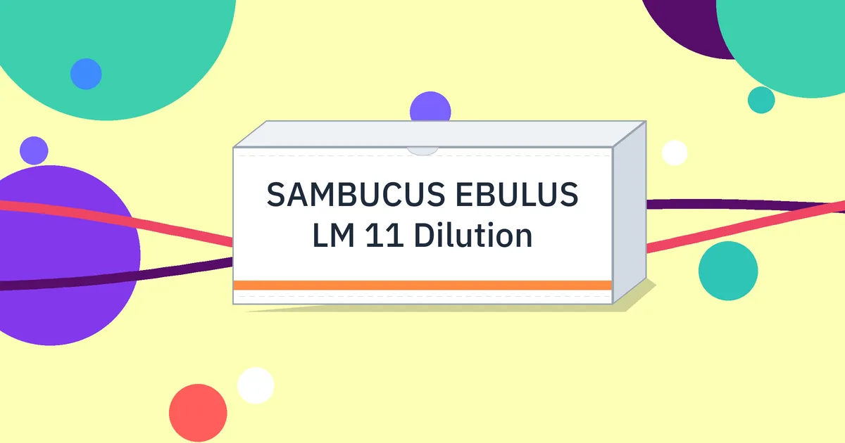 Symbolbild: Packung mit der Aufschrift SAMBUCUS EBULUS LM 11 Dilution (PZN 13180417) – Verfügbarkeit und Bezug in Apotheken in Frankfurt am Main